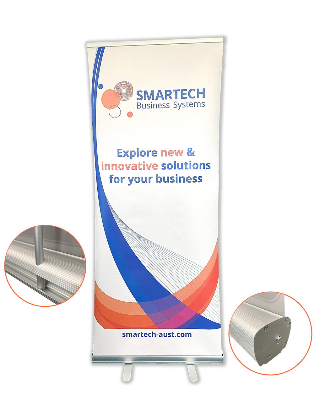 Product: DISPLAY ROLL UP, SILVER 850 X 2M, MODEL2, BLK PADDED BAG WITH ...