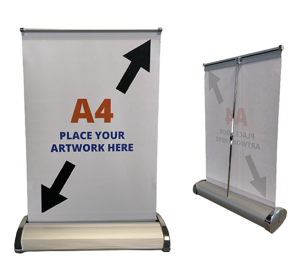 Product: A4 MINI ROLL UP STAND (10 per CTN)